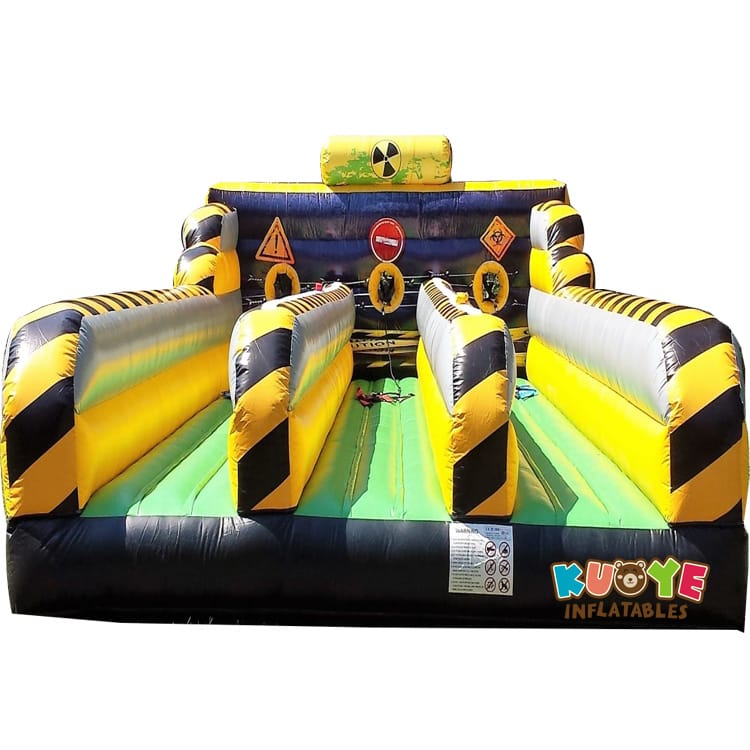 SP172 Three Lane Bungee Run in Toxic Theme - KUOYE Inflatables ...